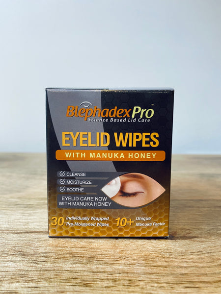Blephadex Pro Eyelid Wipes with Manuka Honey – Invision Eyecare